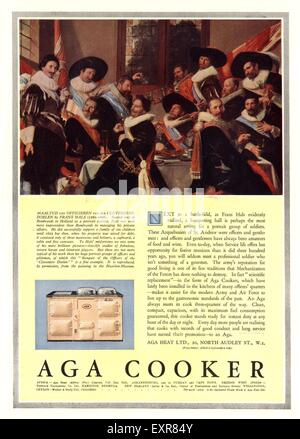 1930s UK Aga Magazine Advert Stock Photo - Alamy