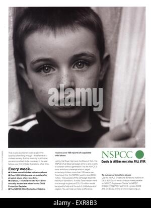 2000s UK NSPCC Magazine Advert Stock Photo - Alamy