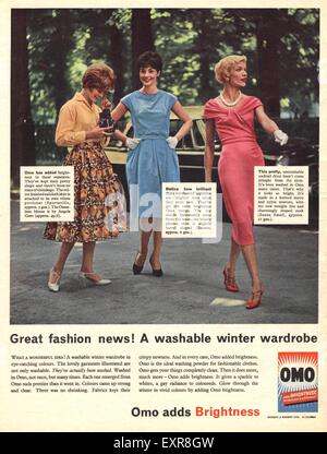 1950s UK Omo Magazine Advert Stock Photo - Alamy