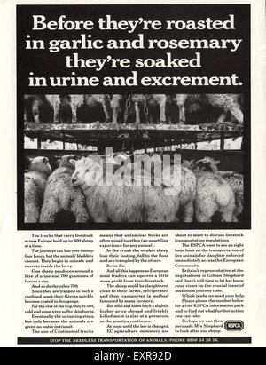 1980s UK RSPCA Magazine Advert Stock Photo - Alamy