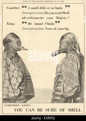 1930s UK Shell Magazine Advert Stock Photo - Alamy