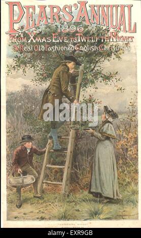 1890s UK Pears Annual Magazine Cover Stock Photo - Alamy