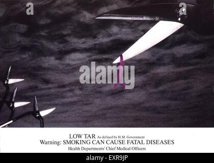 1980s UK Silk Cut Magazine Advert Stock Photo - Alamy
