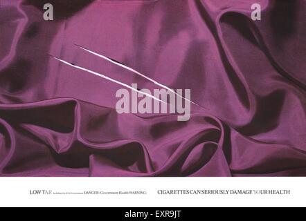 1980s UK Silk Cut Magazine Advert Stock Photo - Alamy