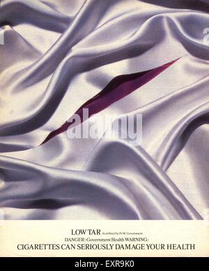 1980s UK Silk Cut Magazine Advert Stock Photo - Alamy