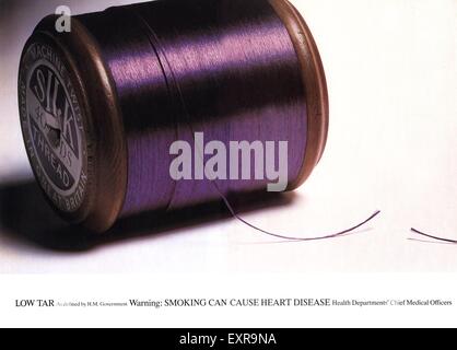 1980s UK Silk Cut Magazine Advert Stock Photo - Alamy