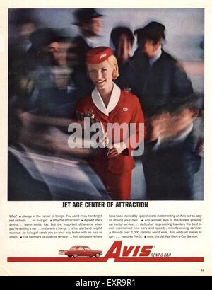 1950s USA Avis Magazine Advert Stock Photo - Alamy