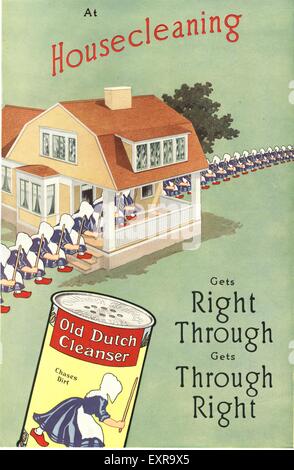 1920s USA Old Dutch Magazine Advert Stock Photo - Alamy