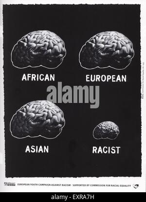 1990s UK Commission for Racial Equality Poster Stock Photo - Alamy