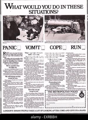 1970s UK Police Recruitment Magazine Advert Stock Photo - Alamy