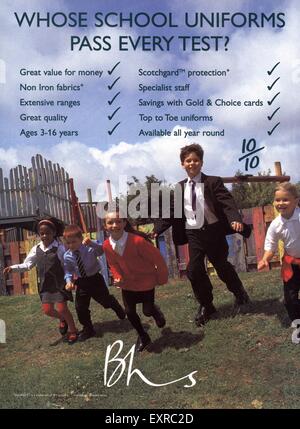 1990s UK BHS Magazine Advert Stock Photo - Alamy