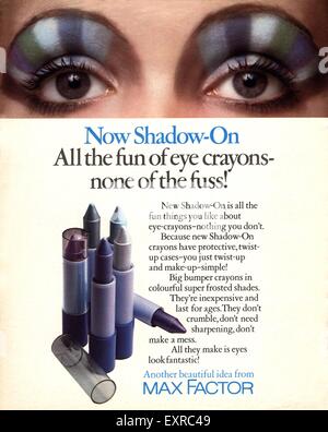 1970s UK Max Factor Magazine Advert Stock Photo - Alamy