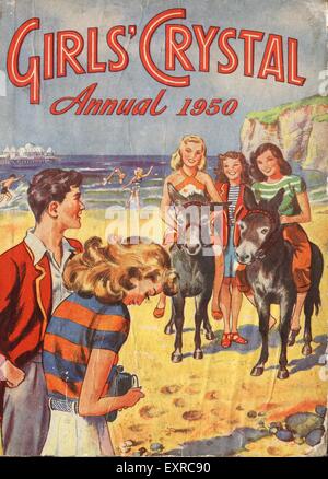1950s UK Girls' Crystal Comic/ Annual Cover Stock Photo - Alamy