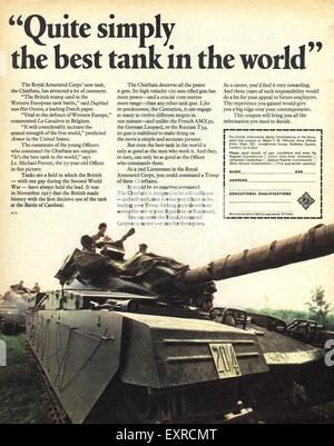 1970s UK Army Recruitment Magazine Advert Stock Photo - Alamy