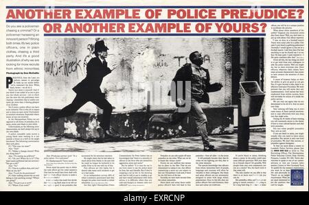 1980s UK Police Recruitment Magazine Advert Stock Photo - Alamy