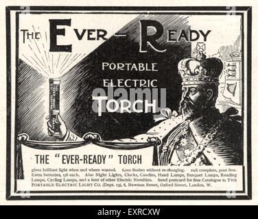 1900s UK Ever Ready Ever-Ready Magazine Advert Stock Photo - Alamy