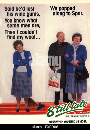 1980s UK Spar Supermarkets Magazine Advert Stock Photo - Alamy