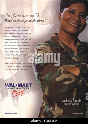 2000s USA Walmart Magazine Advert Stock Photo - Alamy