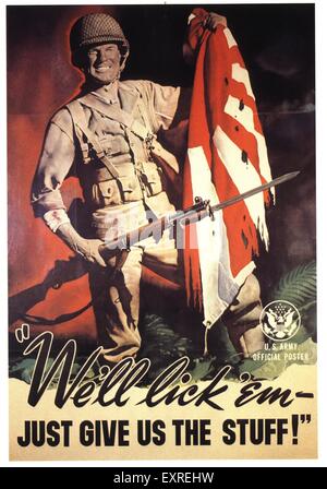 1940s USA Propaganda WW2 Poster Stock Photo - Alamy