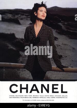1990s USA Chanel Magazine Advert Stock Photo - Alamy