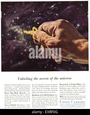 1950s USA Union Carbide Magazine Advert (detail Stock Photo - Alamy