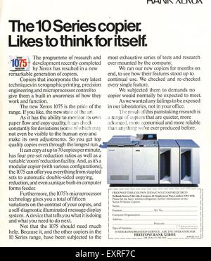1980s UK Rank Xerox Magazine Advert Stock Photo - Alamy
