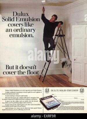 1980s UK Dulux Magazine Advert Stock Photo - Alamy