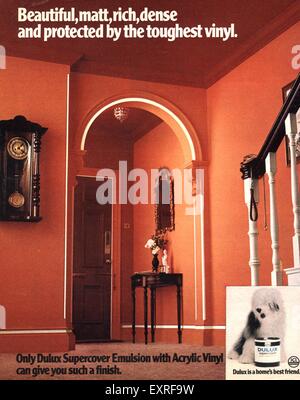 1970s UK Dulux Magazine Advert Stock Photo - Alamy
