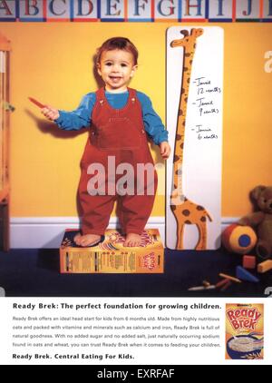 2000s UK Ready Brek Magazine Advert Stock Photo - Alamy