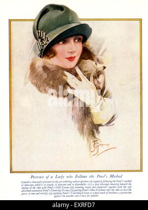 1930s UK Pond's Magazine Advert Stock Photo - Alamy