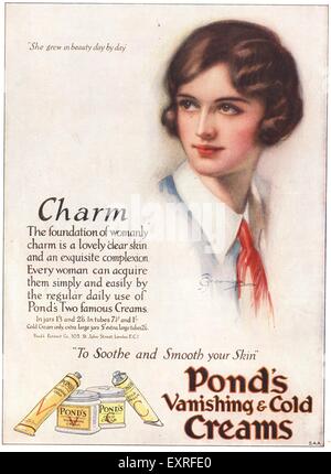 1930s UK Pond's Magazine Advert Stock Photo - Alamy