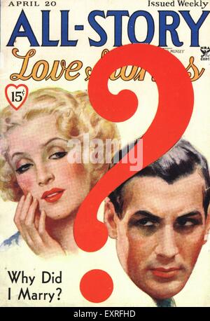1930s USA Pulp Story Illustrations Magazine Cover Stock Photo - Alamy