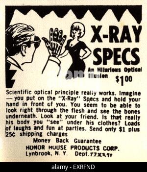 1950s USA X-Ray Specs Magazine Advert Stock Photo - Alamy