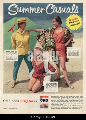 1950s UK Omo Magazine Advert Stock Photo - Alamy