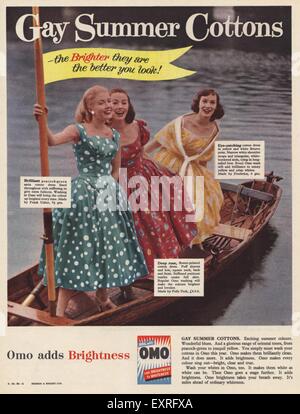 1950s UK Omo Magazine Advert Stock Photo - Alamy