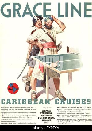 1930s USA Grace Line Magazine Advert Stock Photo - Alamy