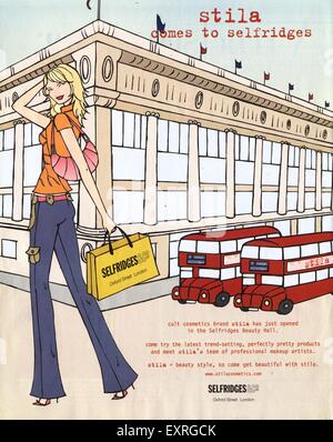 2000s UK Selfridges Magazine Advert Stock Photo - Alamy
