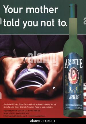 2000s UK Absinthe Magazine Advert Stock Photo - Alamy