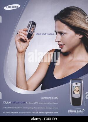 2000s UK Samsung Magazine Advert Stock Photo - Alamy