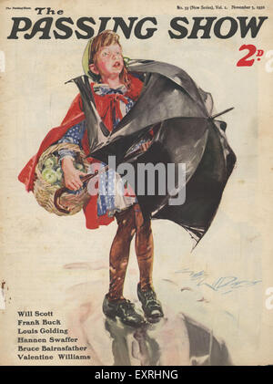 1930s UK The Passing Show Magazine Cover Stock Photo - Alamy