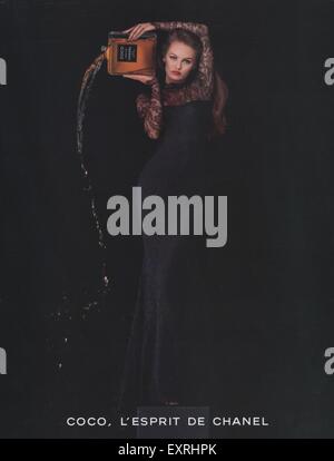 1990s UK Chanel Coco Magazine Advert Stock Photo - Alamy