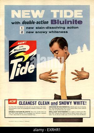 1950s UK Tide Magazine Advert Stock Photo - Alamy
