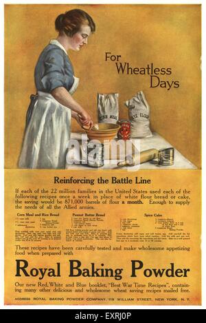 1910s USA Royal Baking Powder Magazine Advert Stock Photo - Alamy