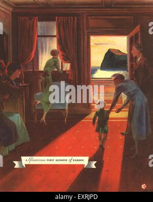 1930s USA Grace Line Magazine Advert Stock Photo - Alamy