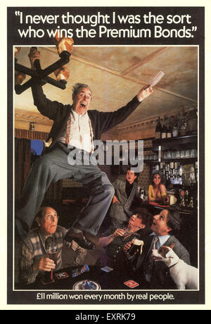 1980s UK Premium Bonds Magazine Advert Stock Photo - Alamy