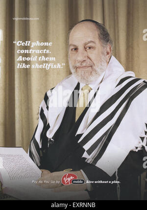 2000s UK Virgin Mobile Magazine Advert Stock Photo - Alamy