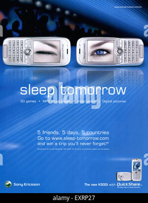 2000s UK Sony Magazine Advert Stock Photo - Alamy