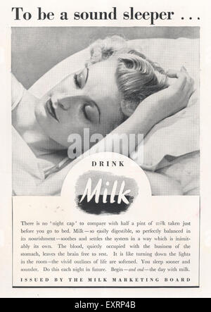 1930s UK Milk Magazine Advert Stock Photo - Alamy