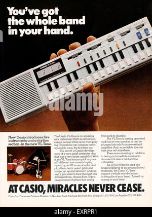 1980s USA Casio Magazine Advert Stock Photo - Alamy