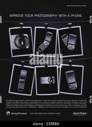 2000s UK Sony Magazine Advert Stock Photo - Alamy
